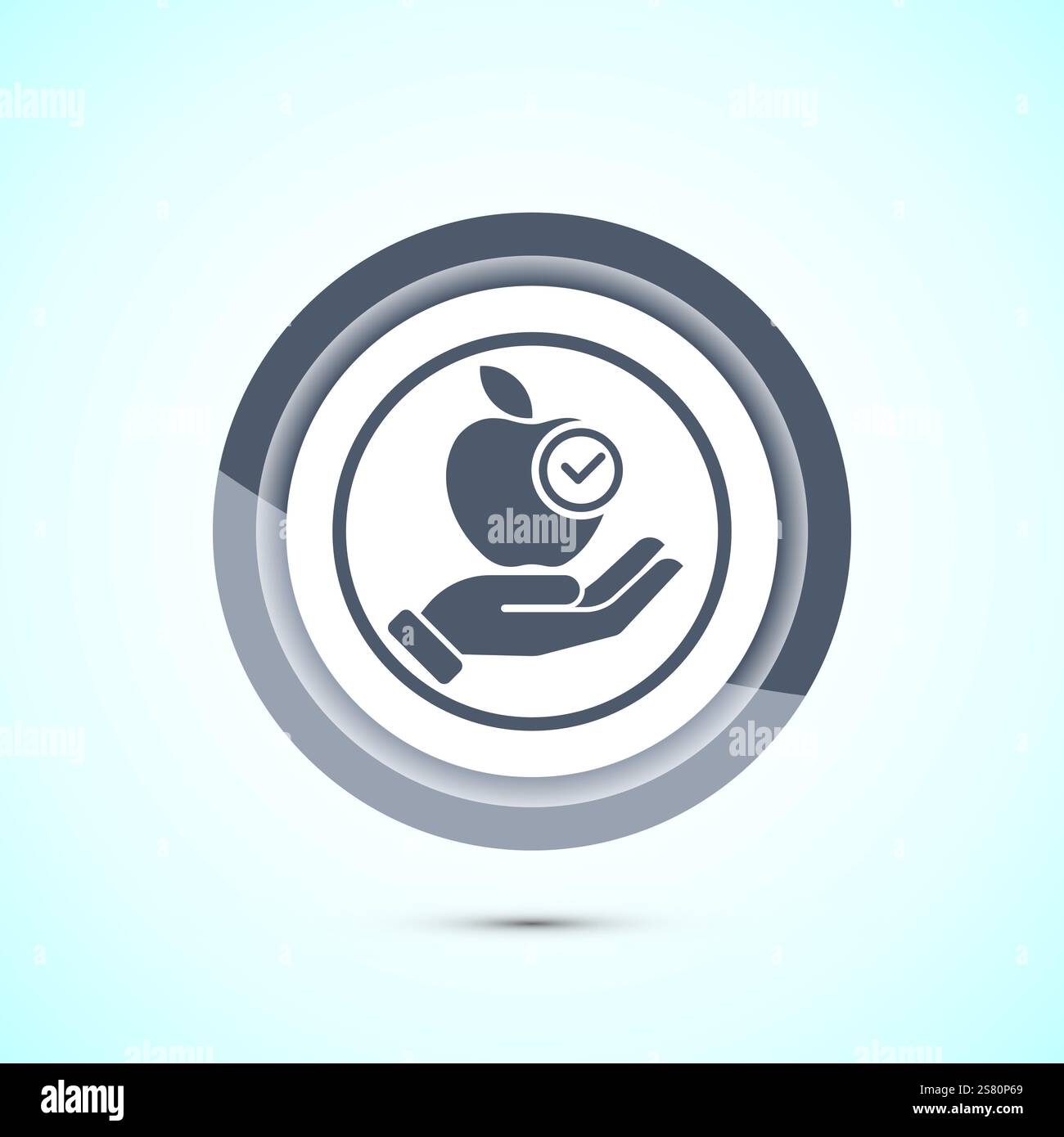 Healthy eating icon design illustration. Healthy food sign symbol ...