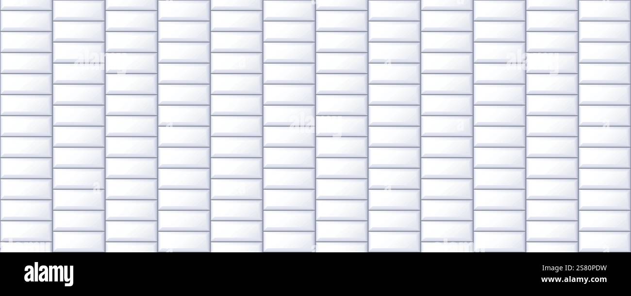 Seamless white tile pattern. Rectangle ceramic tiled texture for ...