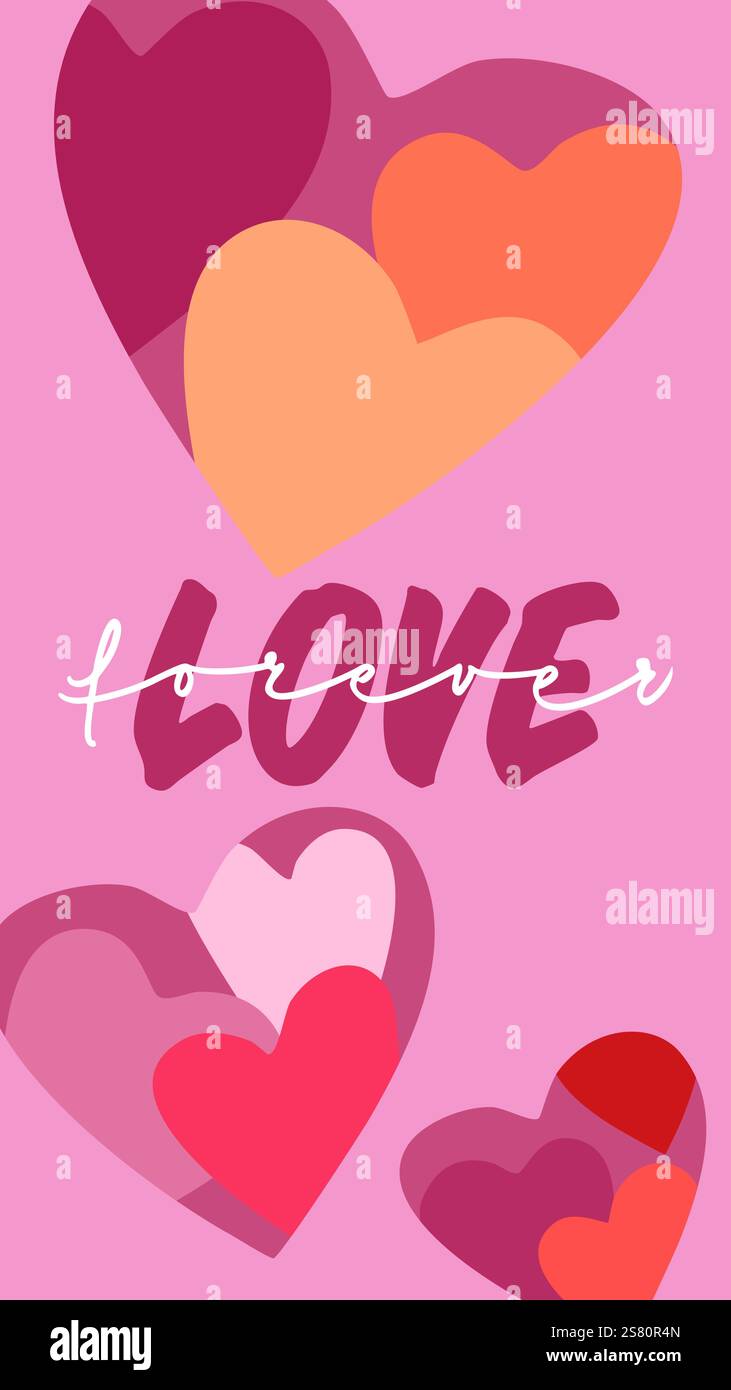 A set of romantic patterns featuring hearts, flowers, and Cupids ...