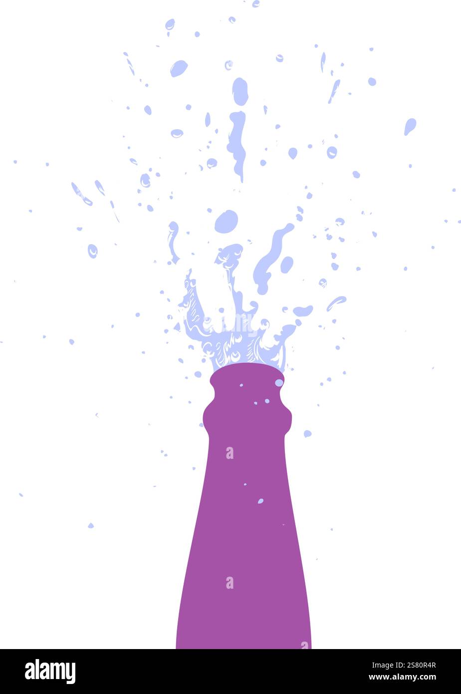 Champagne Bottle Explosion with Splashes Champagne Bottle Explosion ...