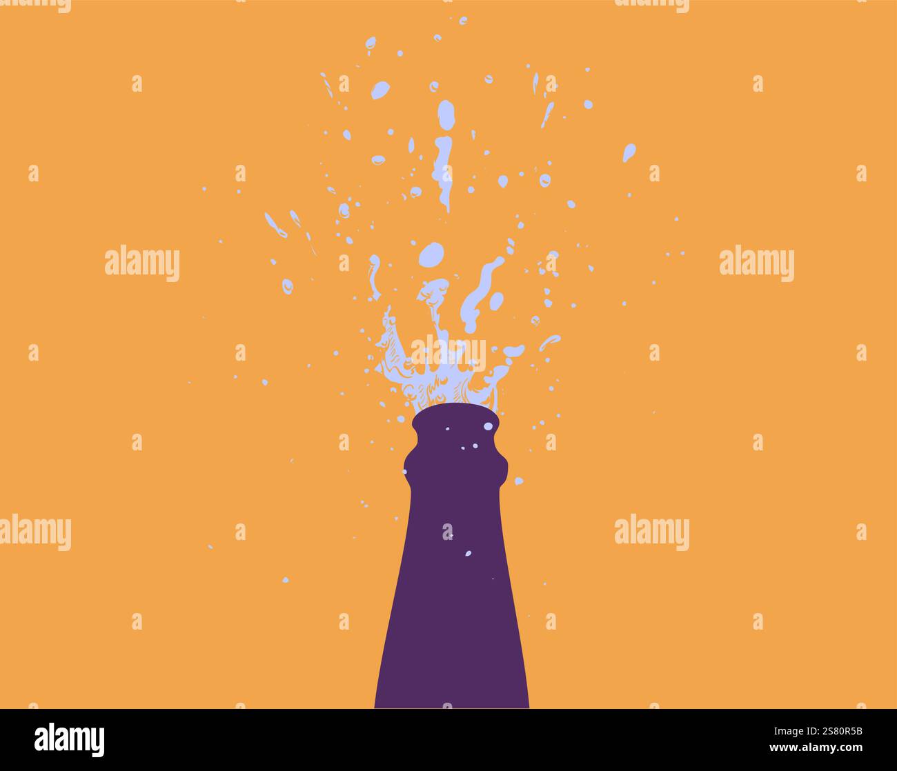 Champagne Bottle Explosion with Splashes Champagne Bottle Explosion ...