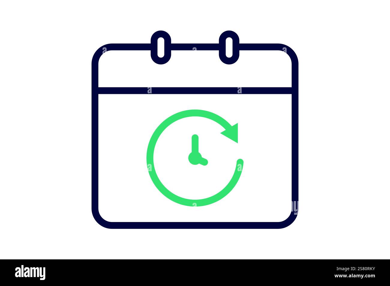 Deadline icon. line icon style. calendar with arrow. icon related to ...