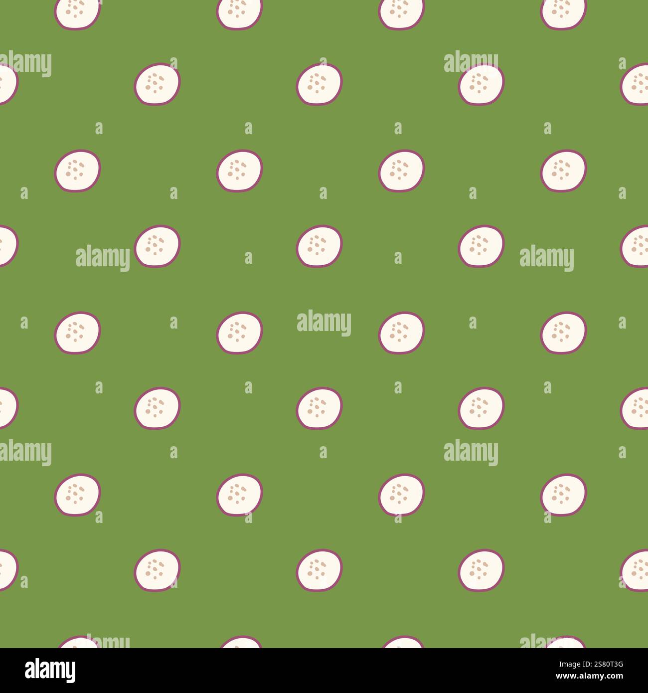 Green background with white polka dots pattern Stock Vector Image & Art ...