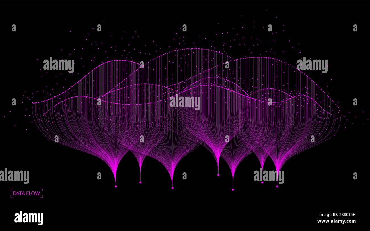 Illustration of abstract stream information. Generate image, video from ...