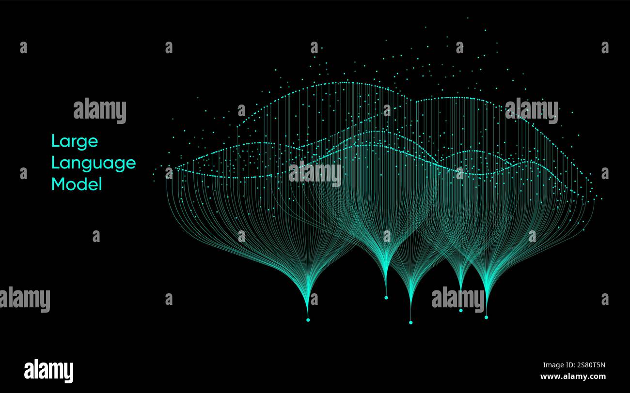 Illustration of abstract stream information. Generate image, video from ...
