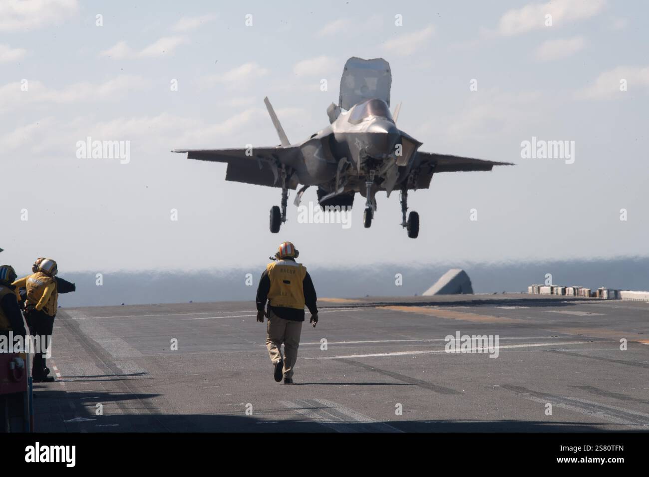 PHILIPPINE SEA (Jan. 18, 2025) An F-35B II fighter aircraft from Marine ...