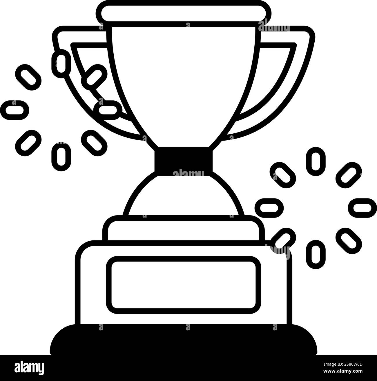 Gold cup confetti on Stock Vector Images - Alamy