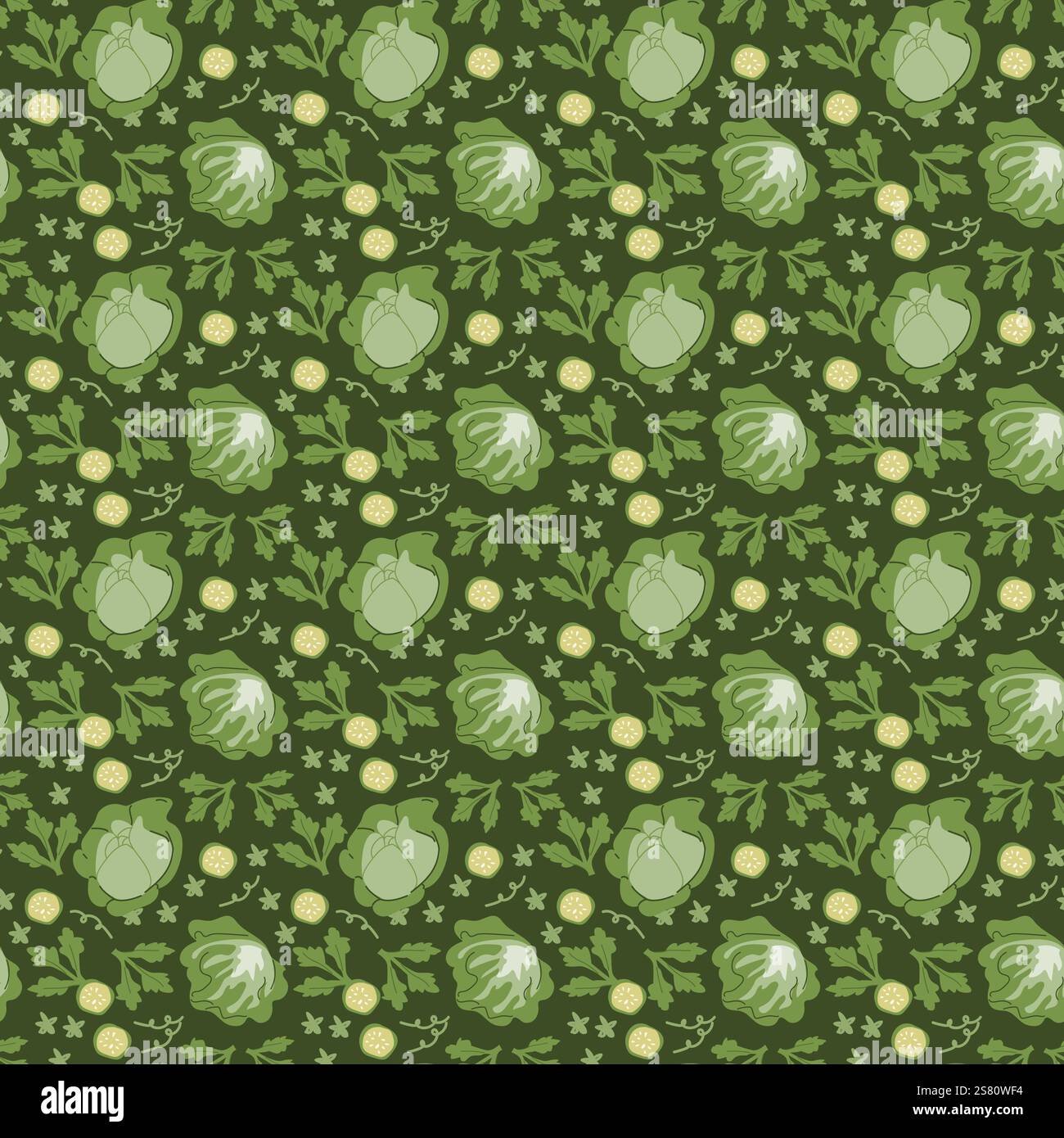 Green vegetables arranged on Stock Vector Images - Alamy
