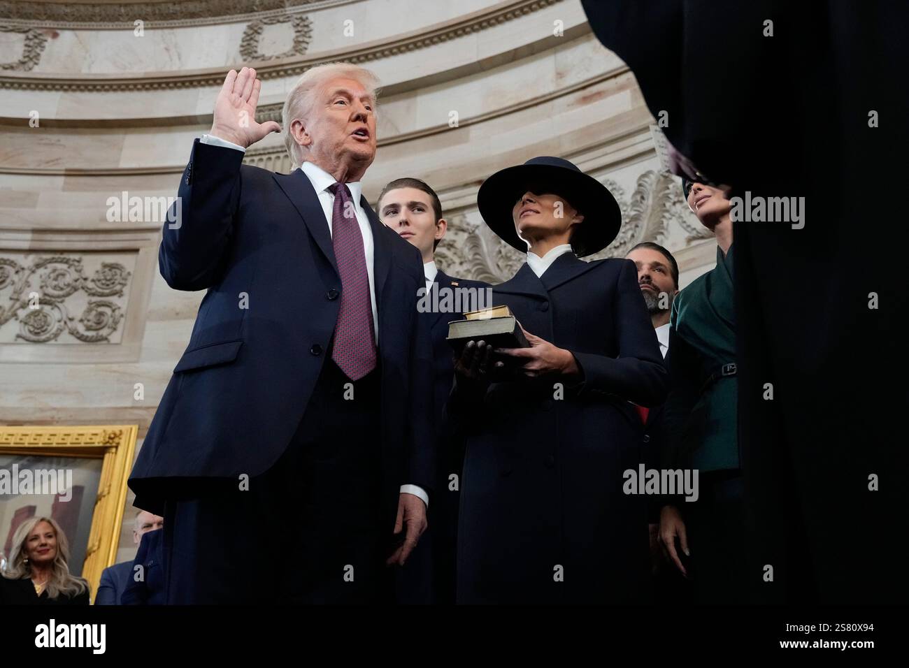 President Donald Trump takes the oath of office as the 47th President ...