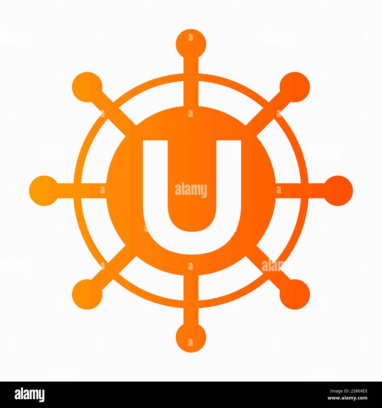 Initial Letter U Sailing Logo Design Vector Template Concept with ...