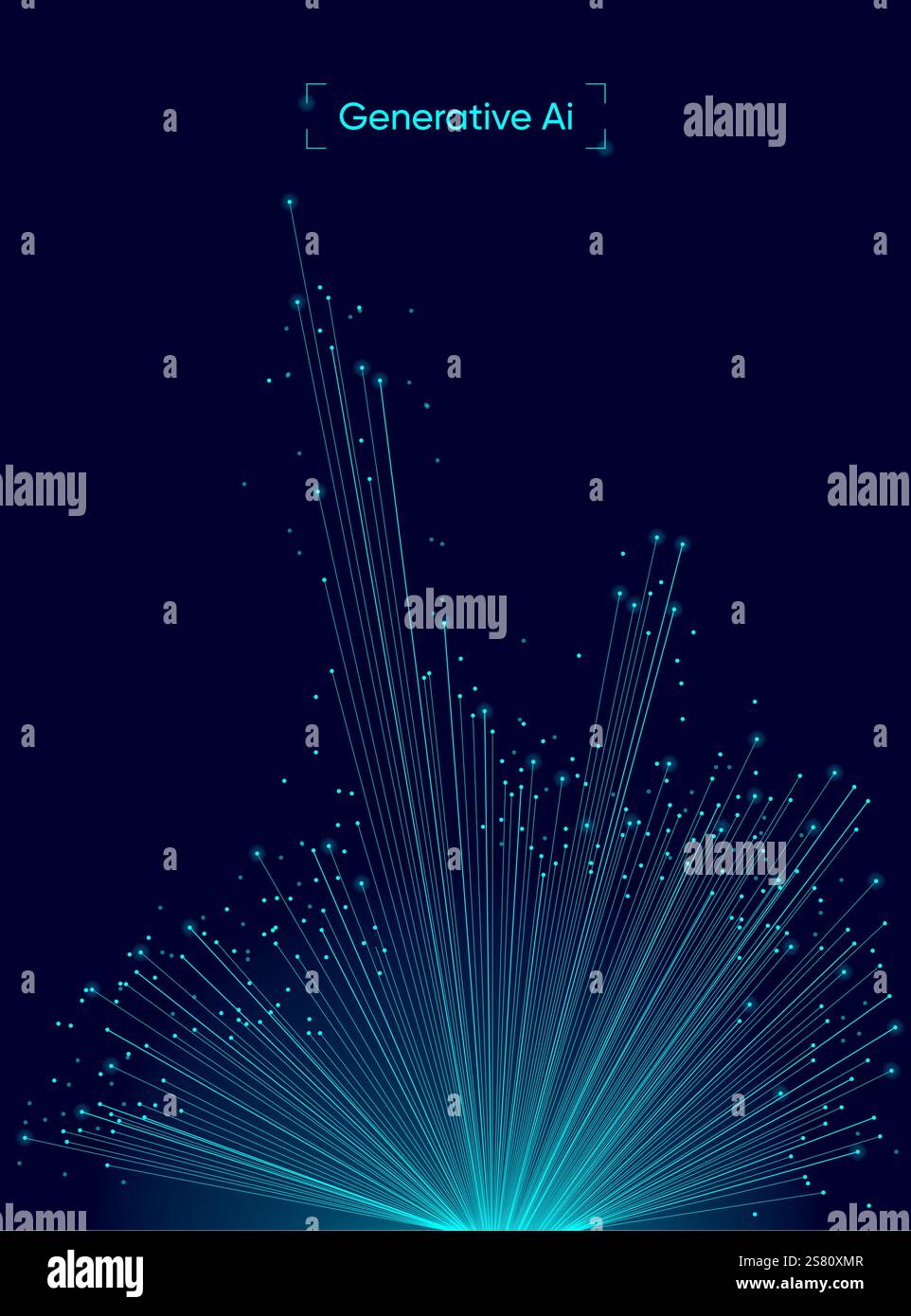 Illustration of abstract stream information. Generate image, video from ...