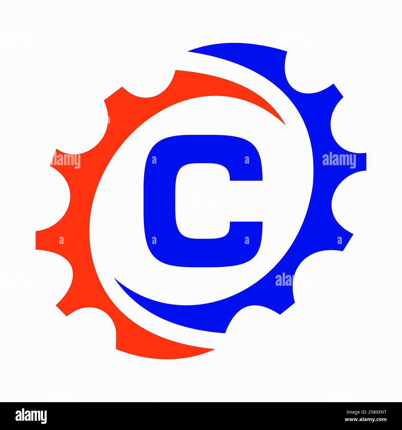Initial Letter C Gear Logo Design Template. Automotive Gear Logo for ...