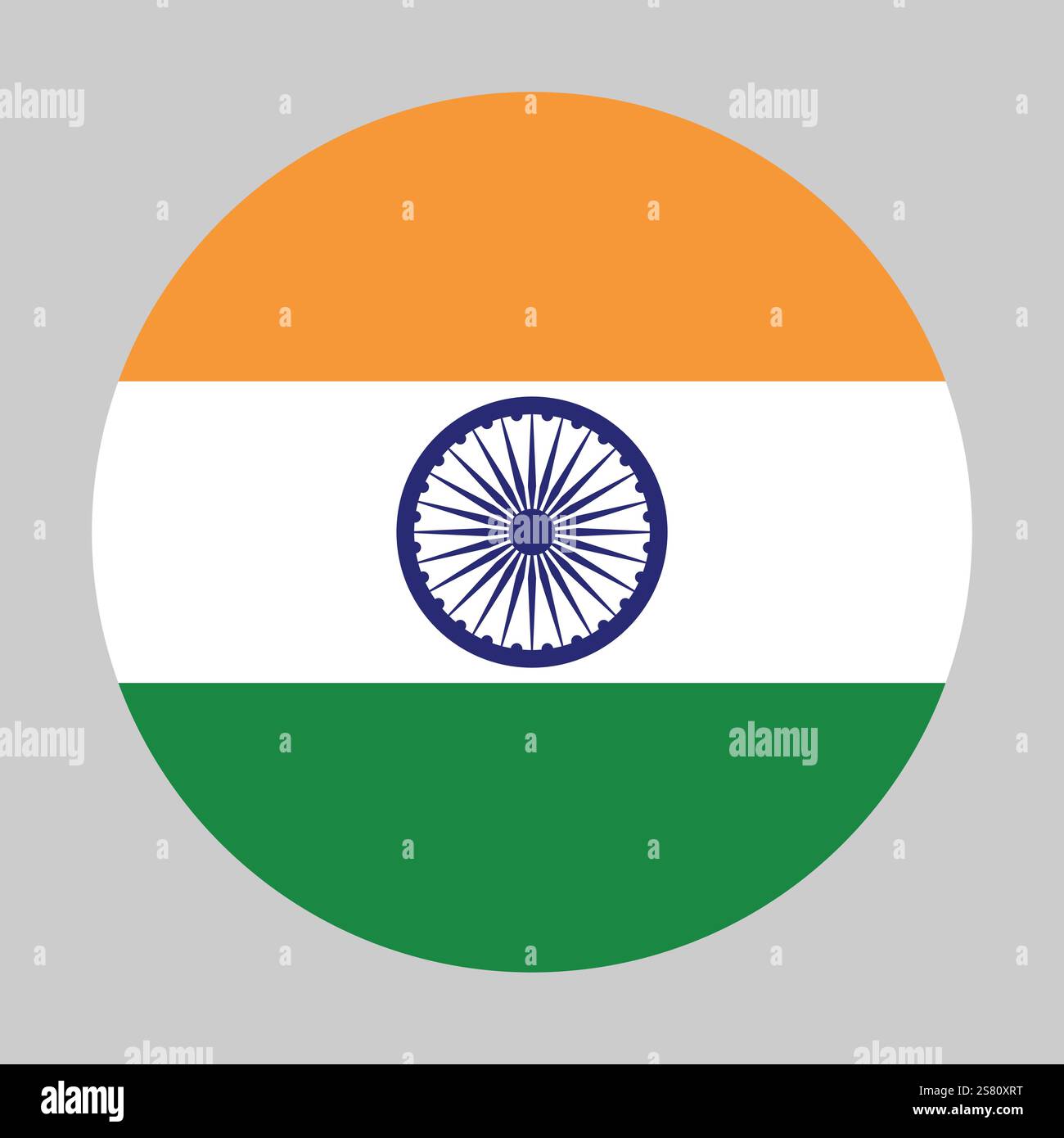 Flag of India round shape, national symbol Stock Vector Image & Art - Alamy