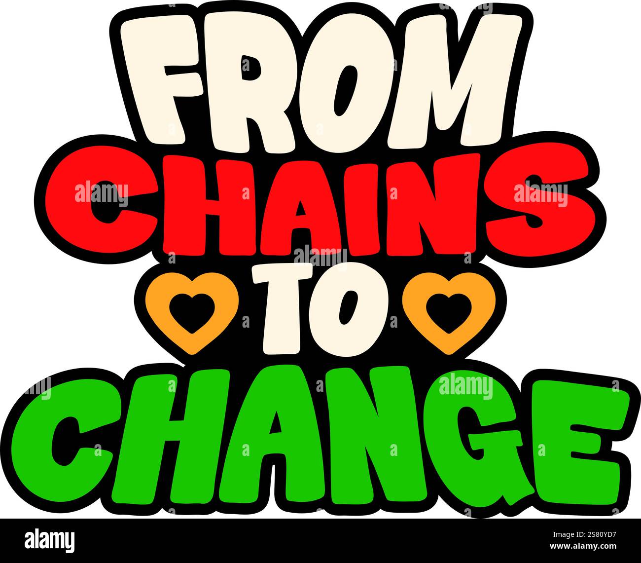 Juneteenth From Chains To Change Cartoon Clipart Stock Vector Image ...