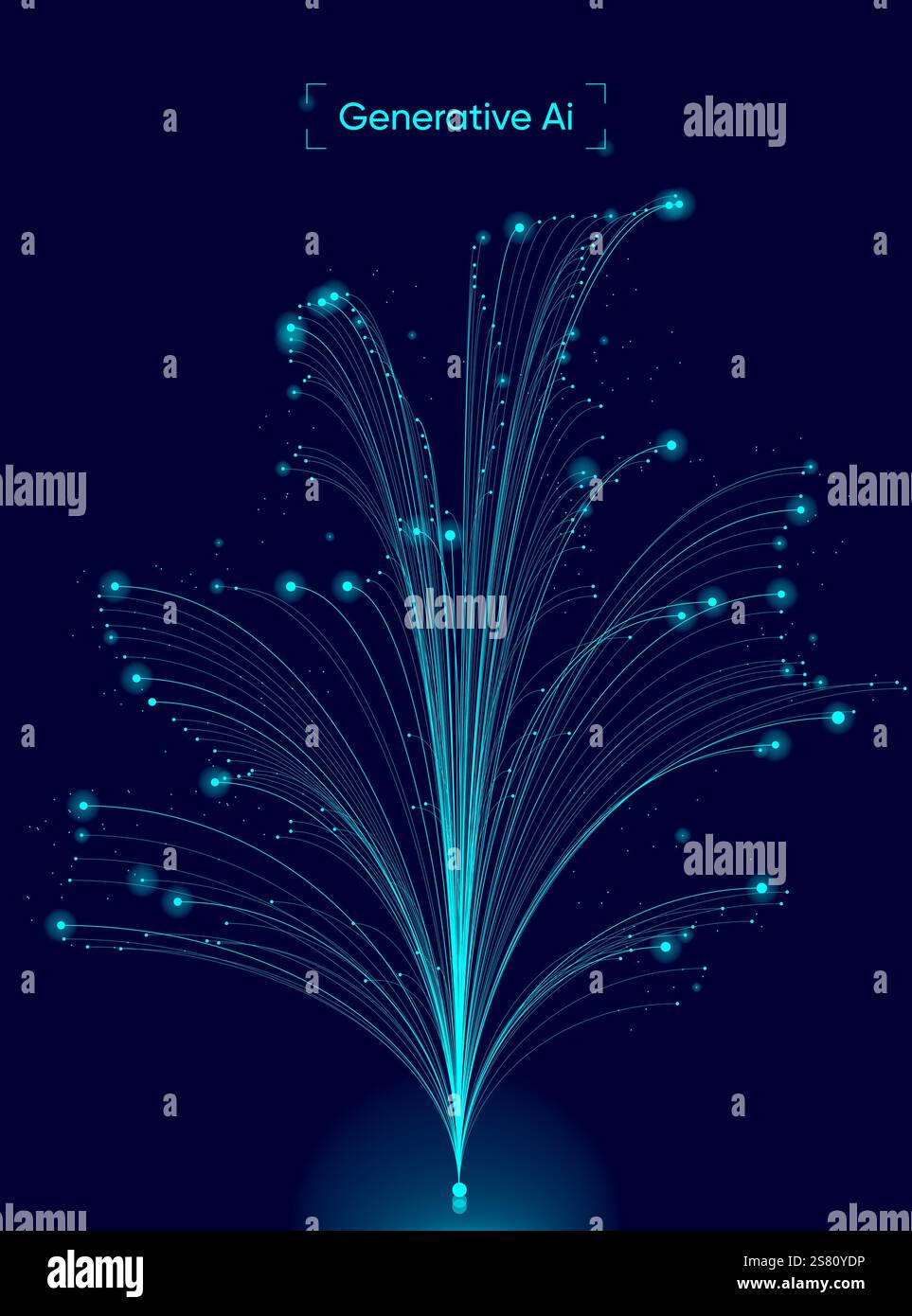 Illustration of abstract stream information. Generate image, video from ...