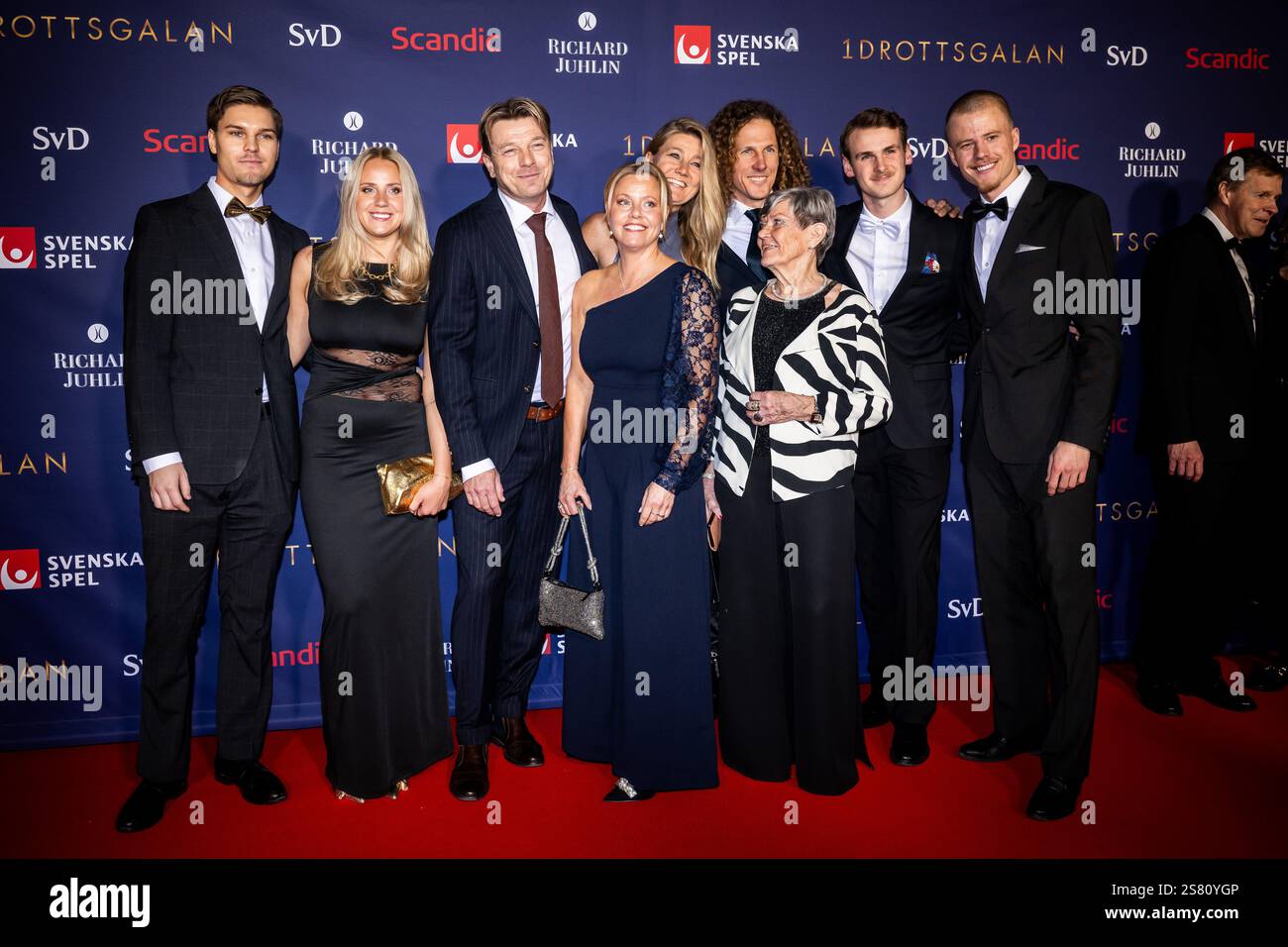 Stockholm, Sverige. 20th Jan, 2025. 250120 Tony Gustavsson med sällskap ...