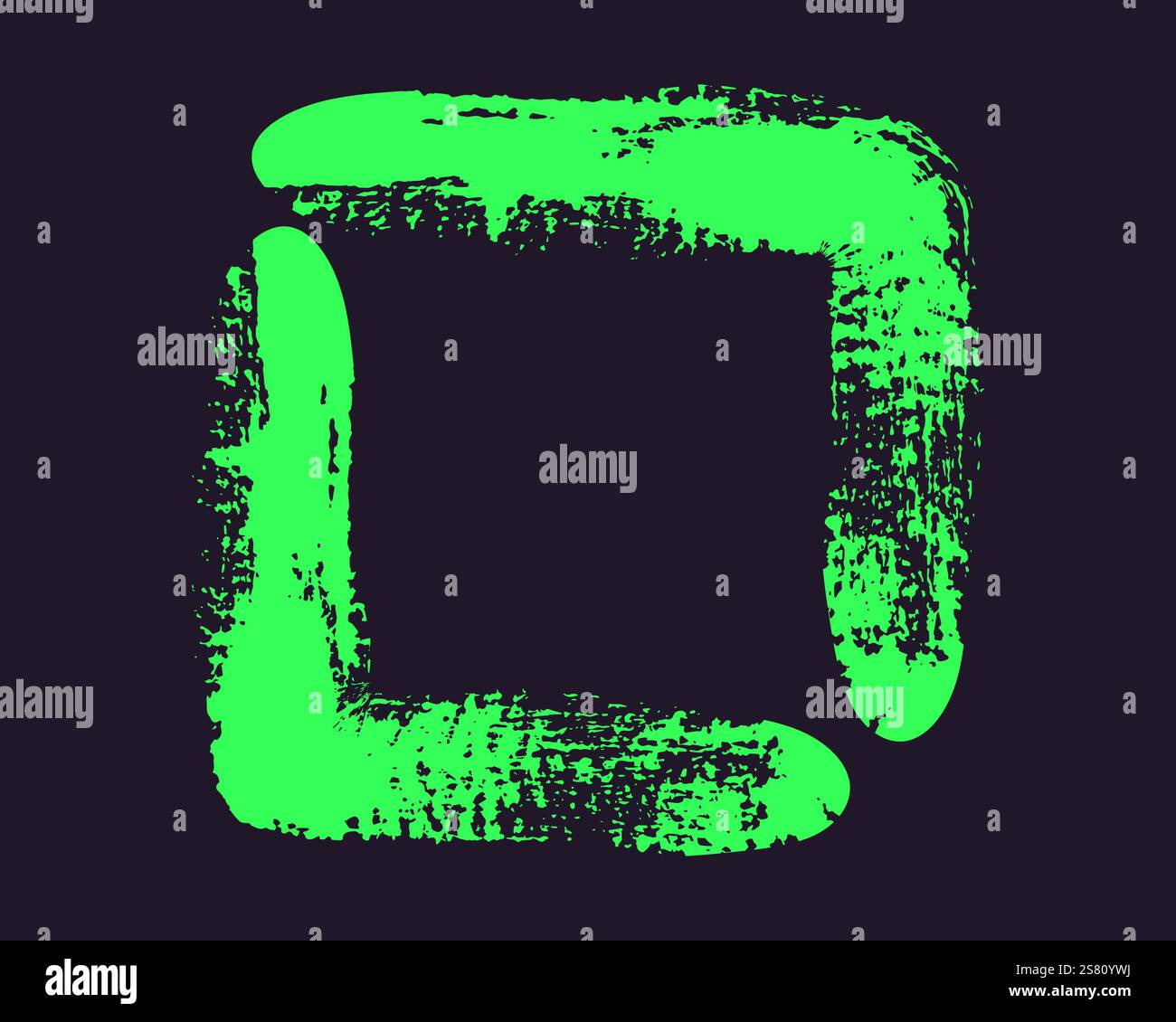 Brush strokes with a dry, textured finish. Irregular, hand-drawn lines ...