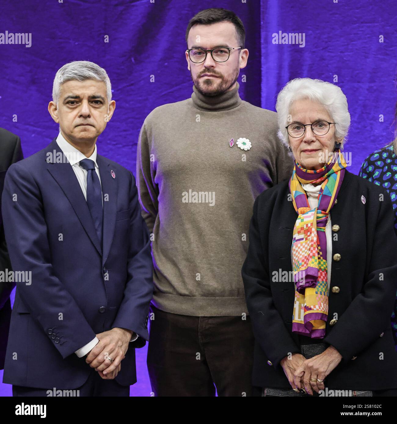 London, UK. 20th Jan, 2025. Sadiq Khan, Mayor of London (left) with ...