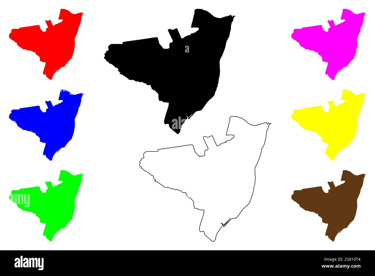 Olinda city (Federative Republic of Brazil, Pernambuco state) map ...