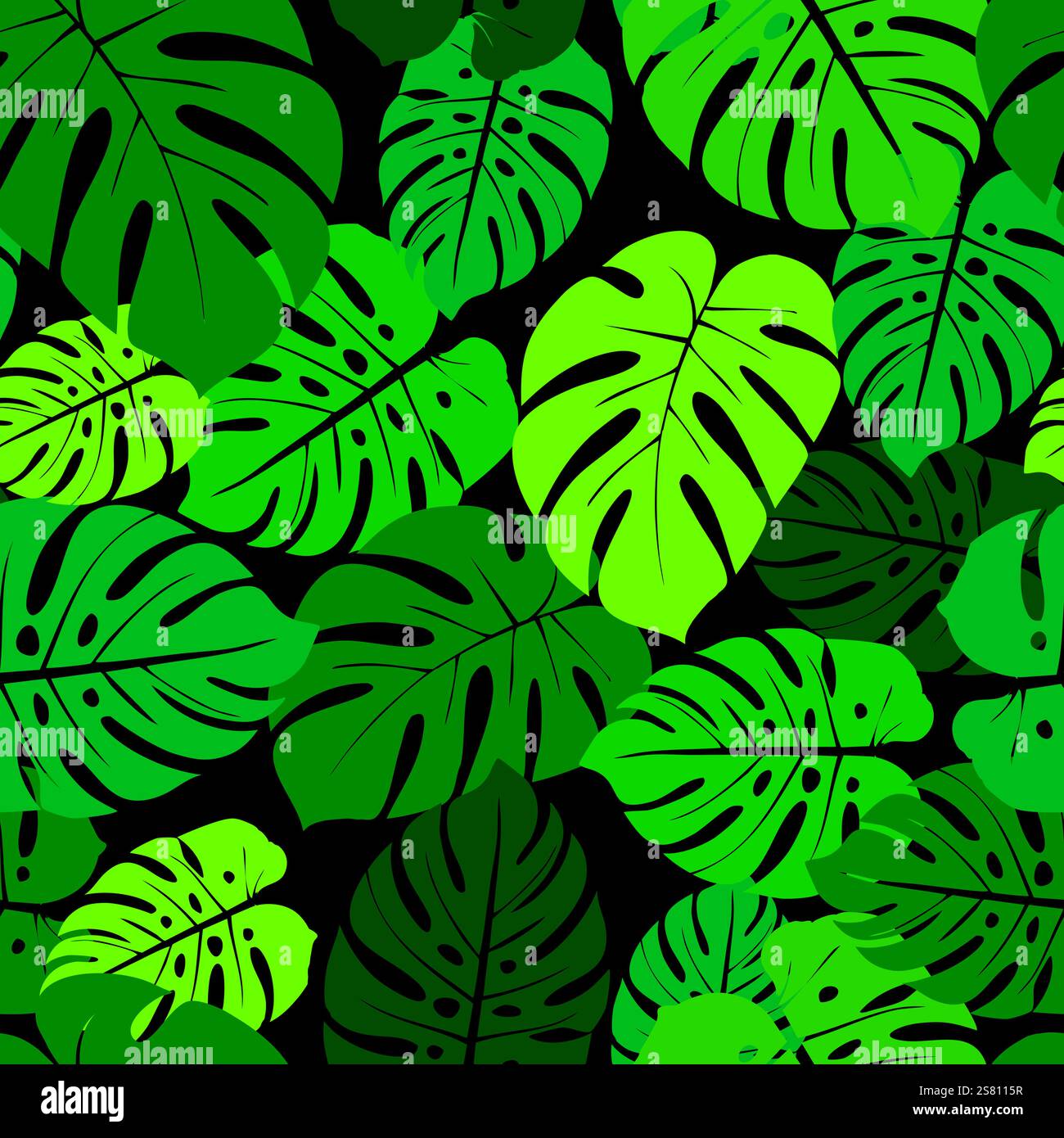 Big green salad leaf Stock Vector Images - Alamy