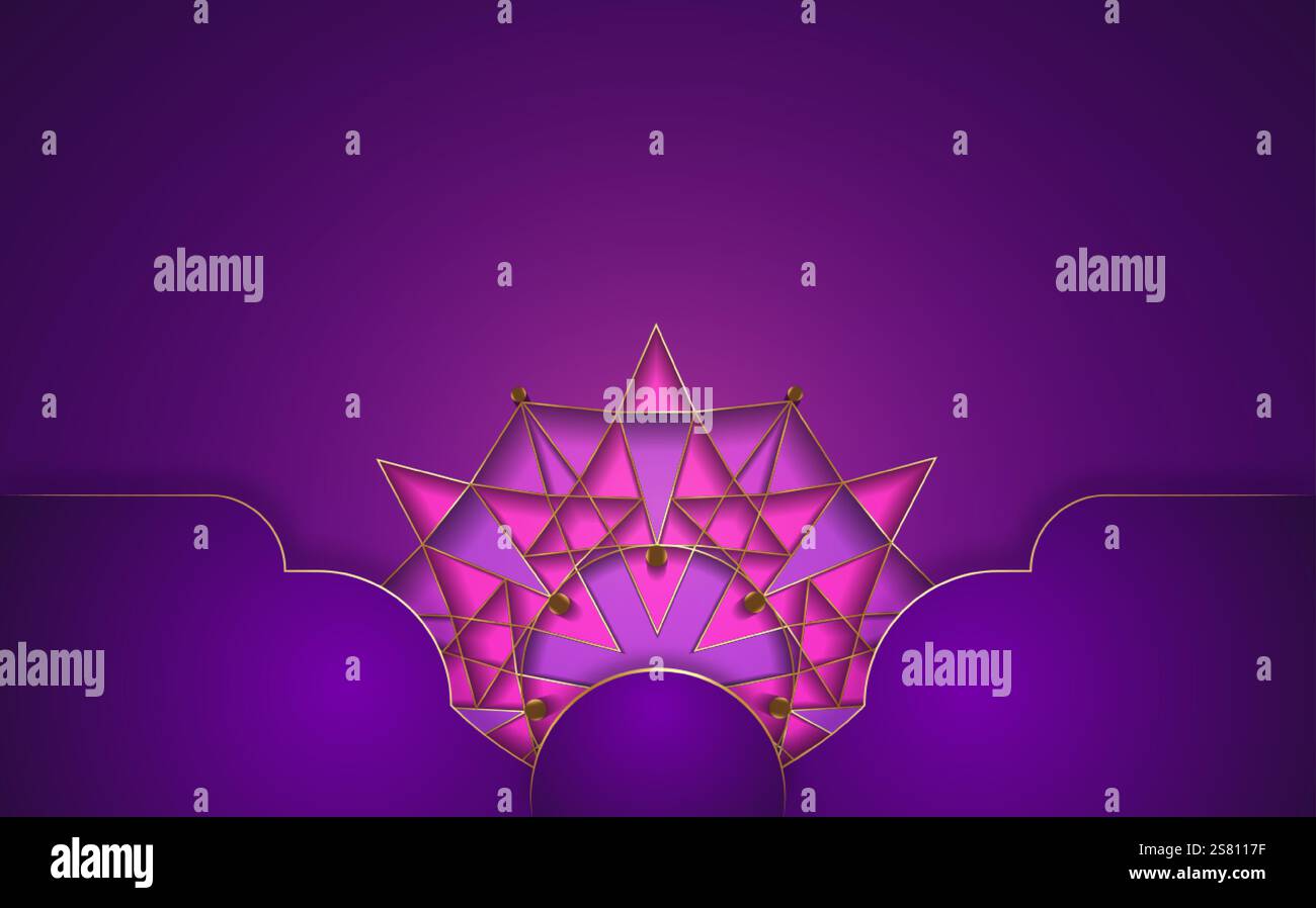 Luxury Sacred Mandala template. Geometric Flower design element ...