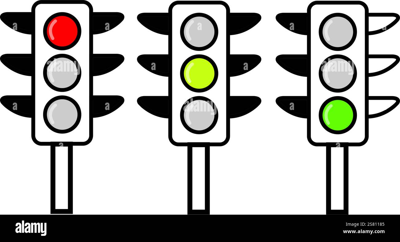 Electric led lights green Stock Vector Images - Alamy