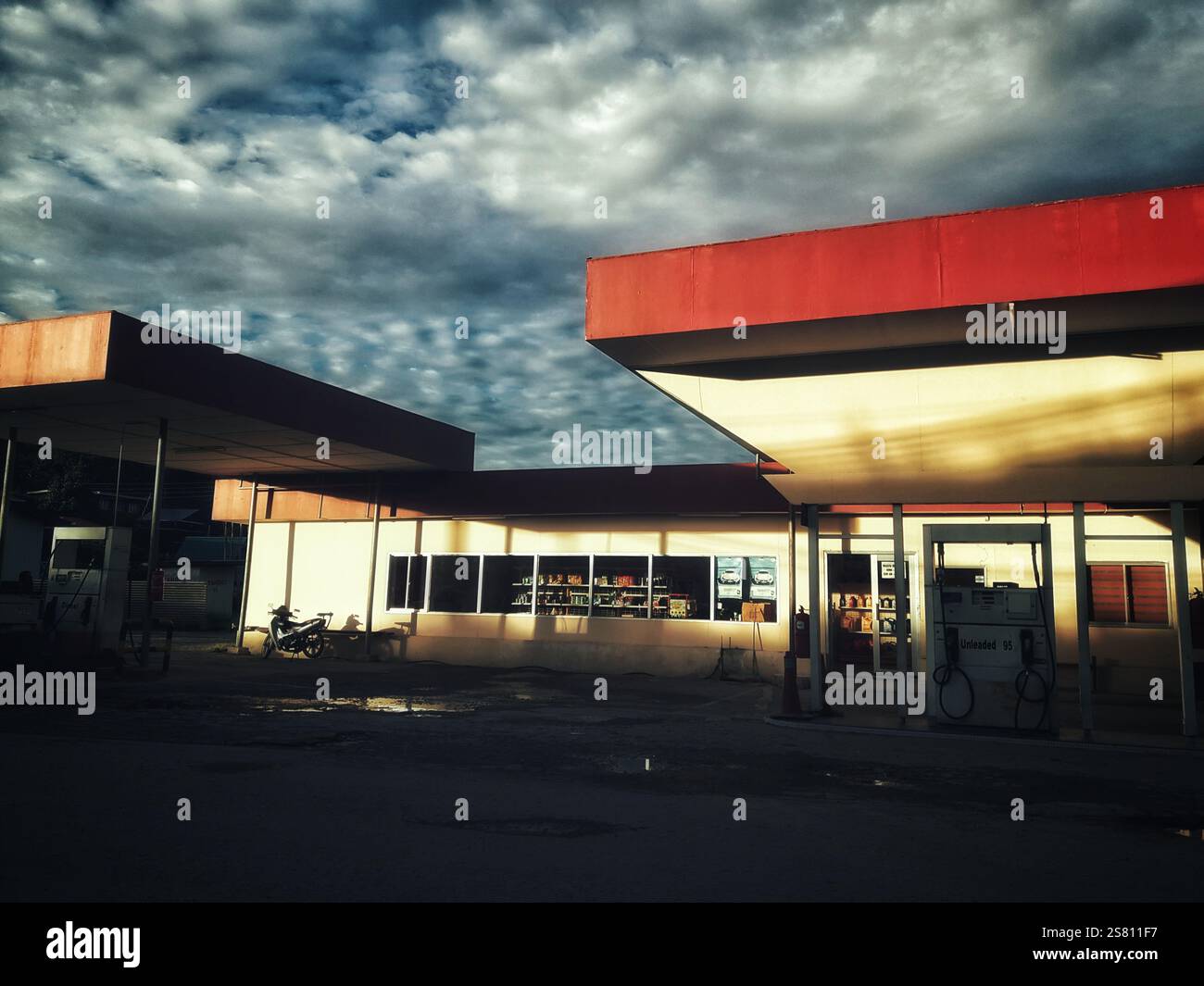 Random Gas Station in Sandakan, Sabah Malaysia Stock Photo - Alamy
