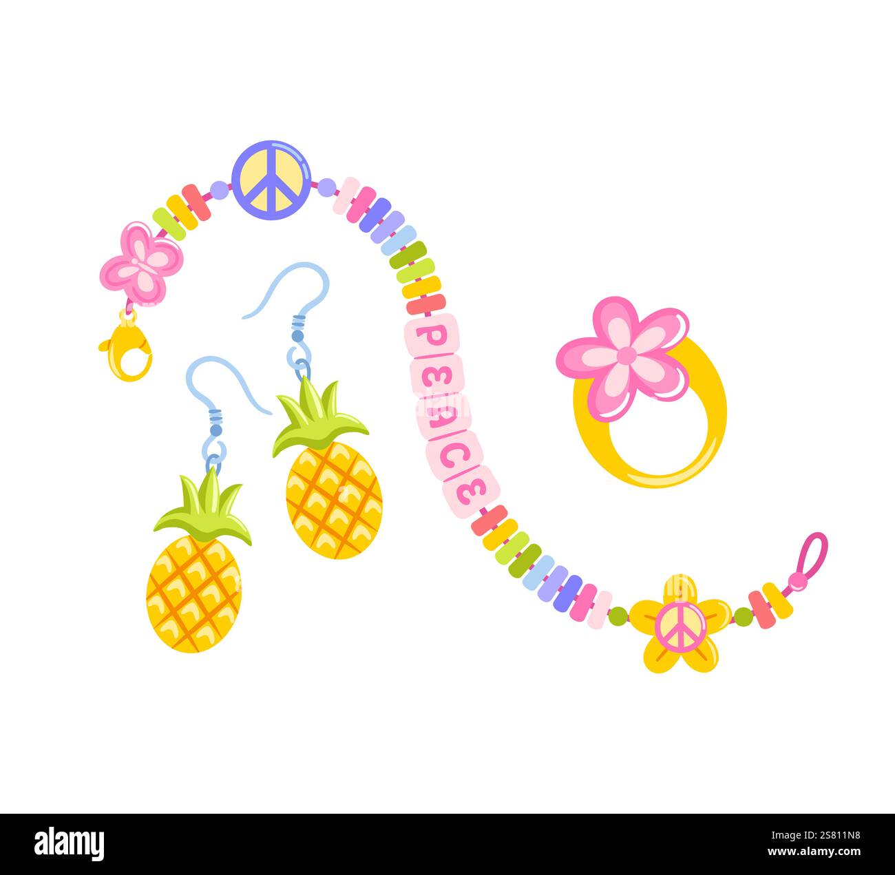 Handmade look design Stock Vector Images - Alamy