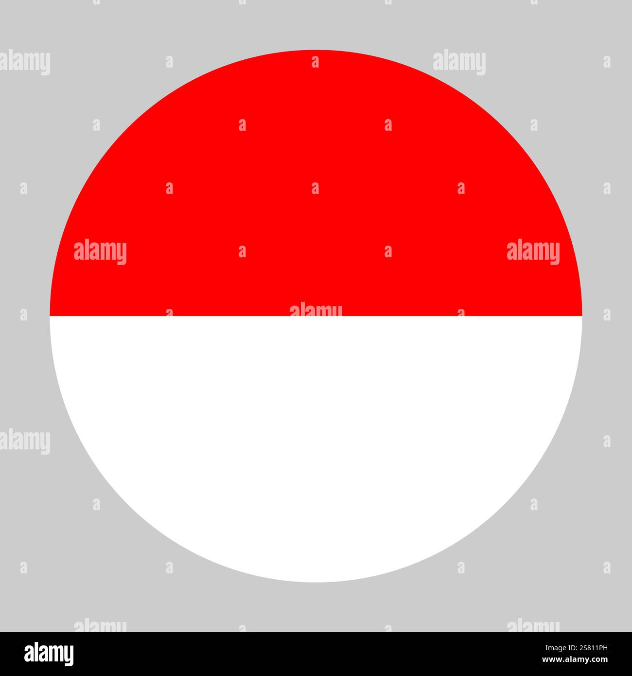 Flag of Indonesia round shape, national symbol Stock Vector Image & Art ...