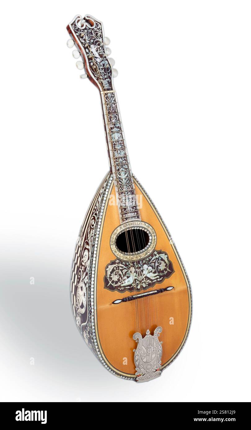 Mandolin by Angelo Mannello in 1900 Stock Photo - Alamy