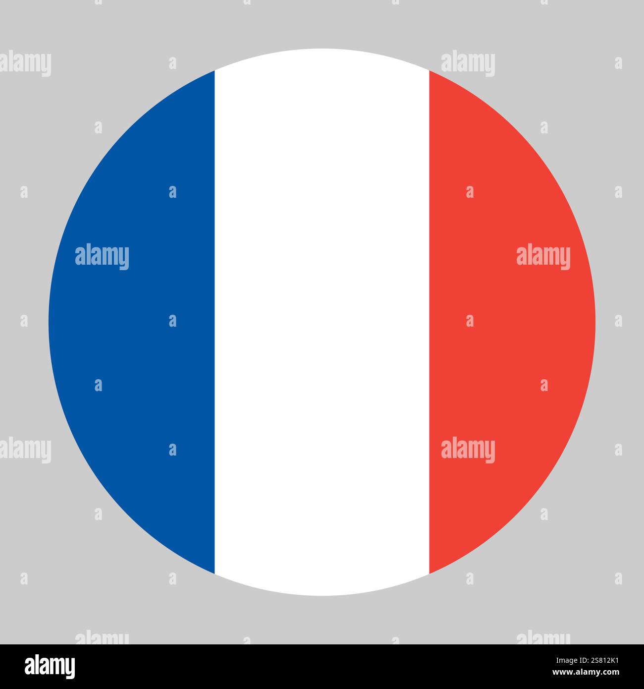 Flag of France round shape, national symbol Stock Vector Image & Art ...