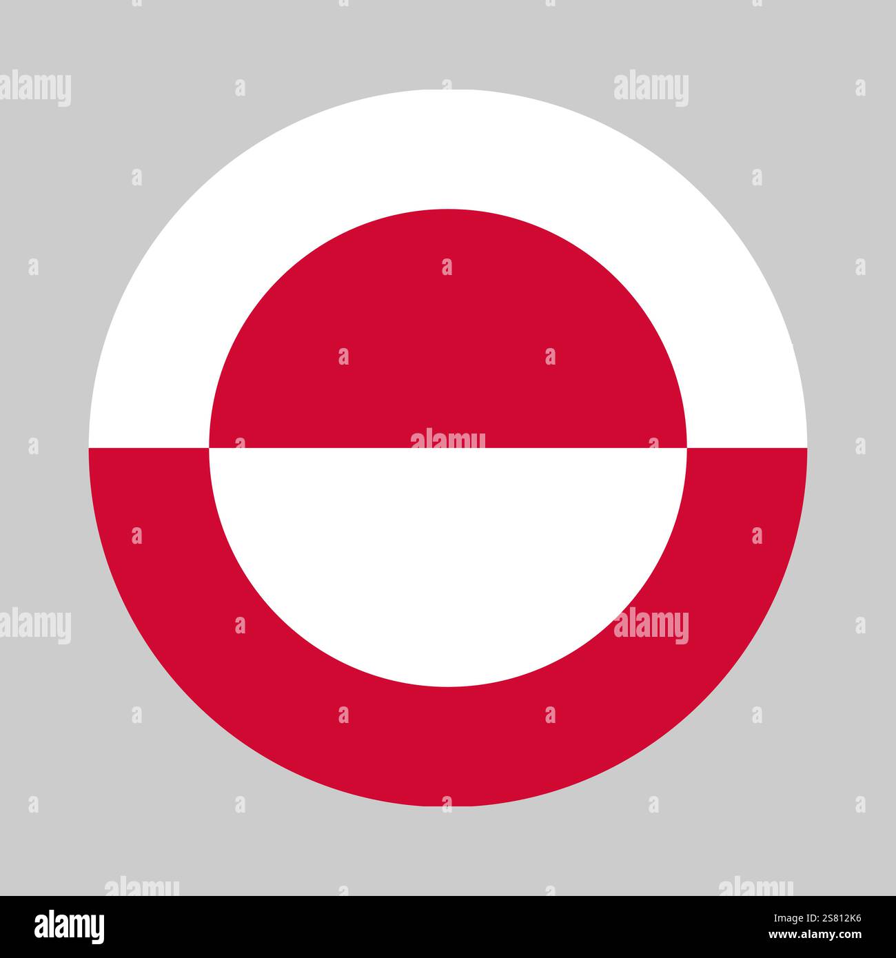 Flag of Greenland round shape, national symbol Stock Vector Image & Art ...