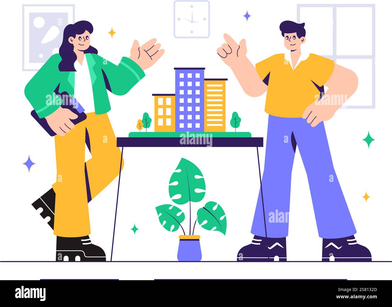 City Council Meeting Vector Illustration Featuring an Effective ...