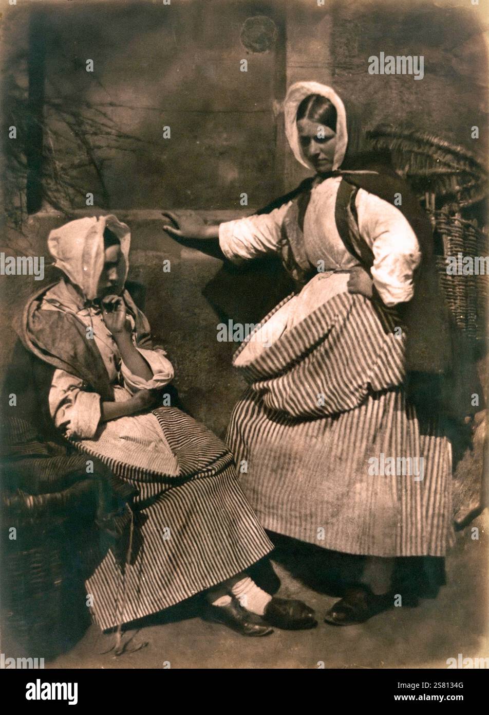 Newhaven Fishwives Photography Studio Hill and Adamson in 1845 Stock ...