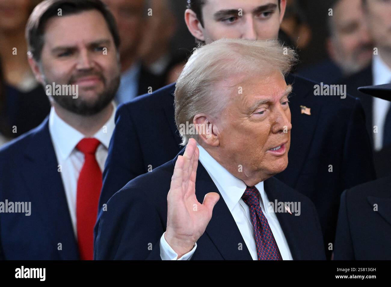 Washington, United States. 20th Jan, 2025. Donald Trump is sworn in as ...