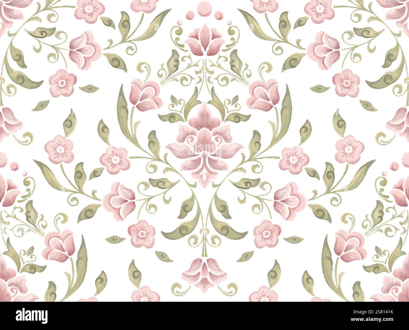 Damask seamless pattern element. Vector classical luxury old fashioned ...