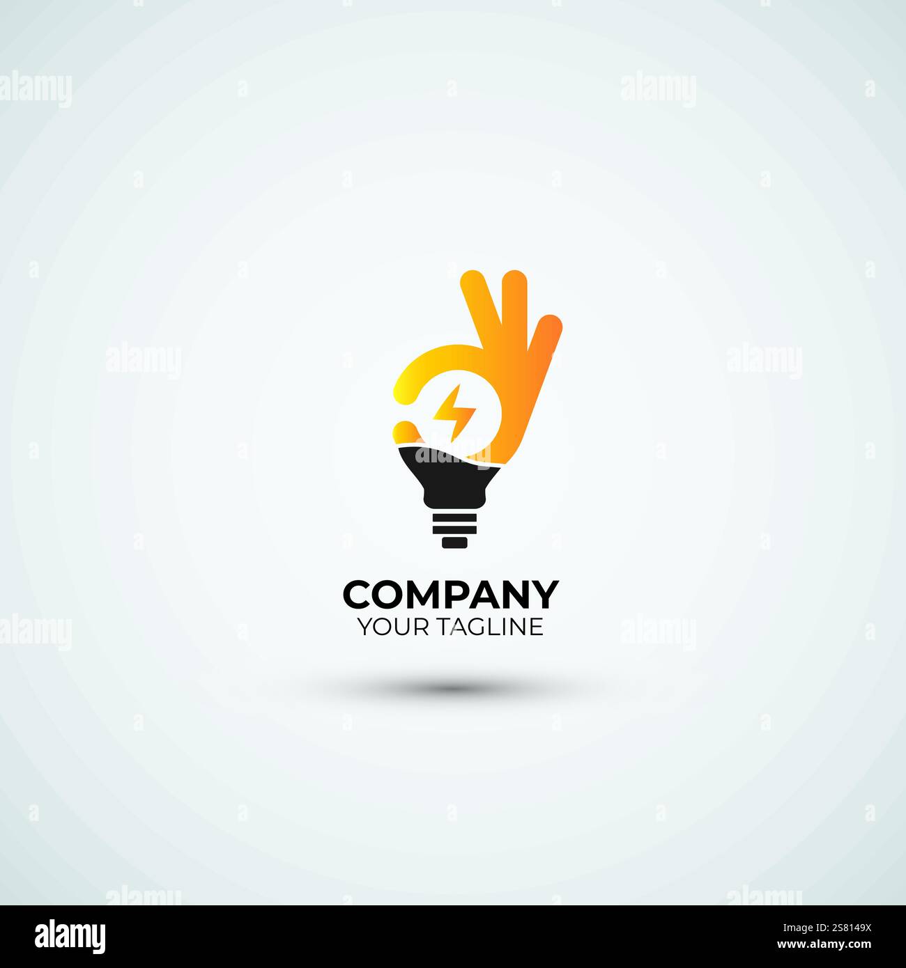 Bulb energy logo hi-res stock photography and images - Alamy