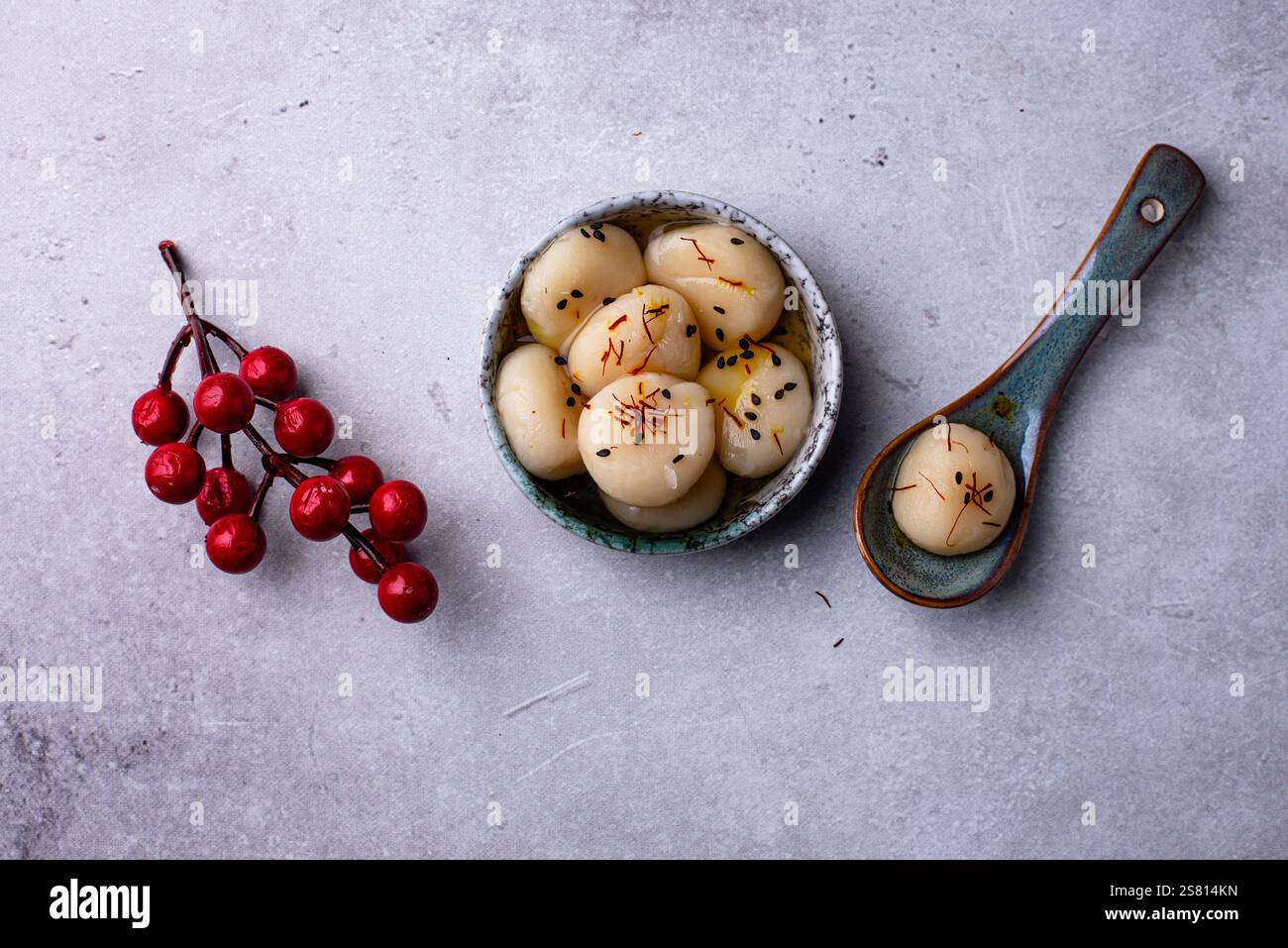 Tang yuan rice dumpling balls for Chinese lunar New year celebration ...