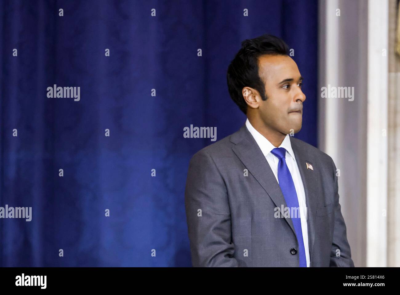 Washington, USA. 20th Jan, 2025. Businessman Vivek Ramaswamy arrives ...