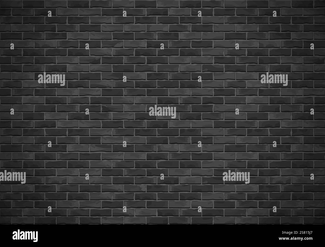Horizontal black brick wall with shadow, vector eps10 illustration ...