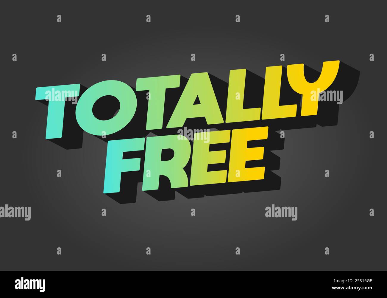 Totally free, text effect design for digital ads purpose Stock Vector ...