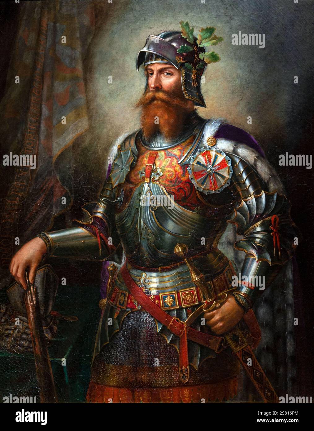 Federick Stibbert 1838-1906 "A warrior of the 15th century" 1870, 137 x 106 cm oil on canvas ...