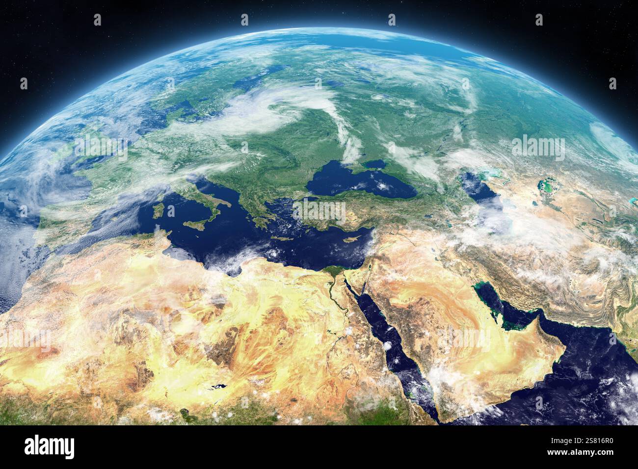 Egypt israel asia map hi-res stock photography and images - Alamy