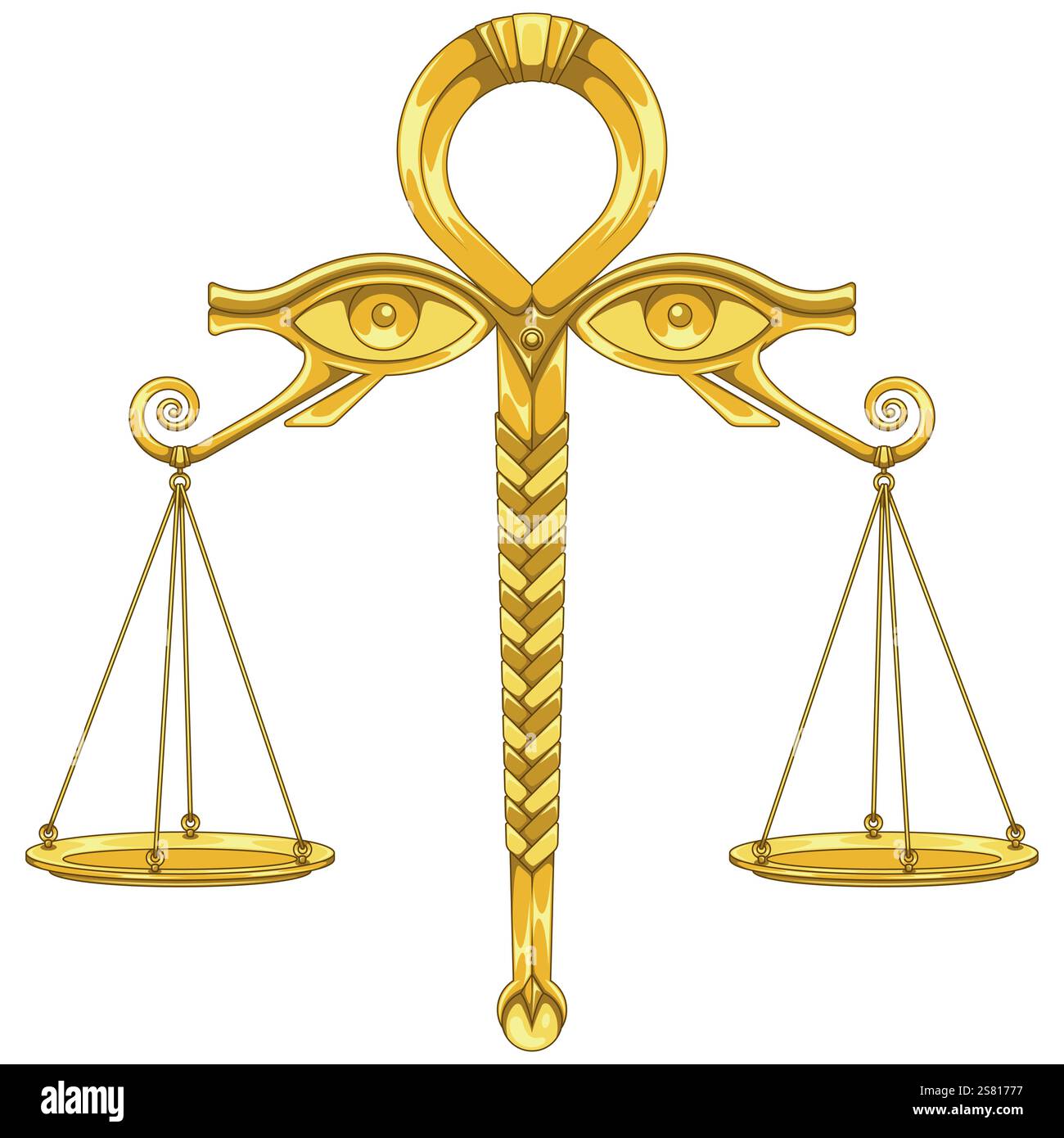 Ancient Egyptian Scales of the Judgement of Osiris. Egyptian Scales ...