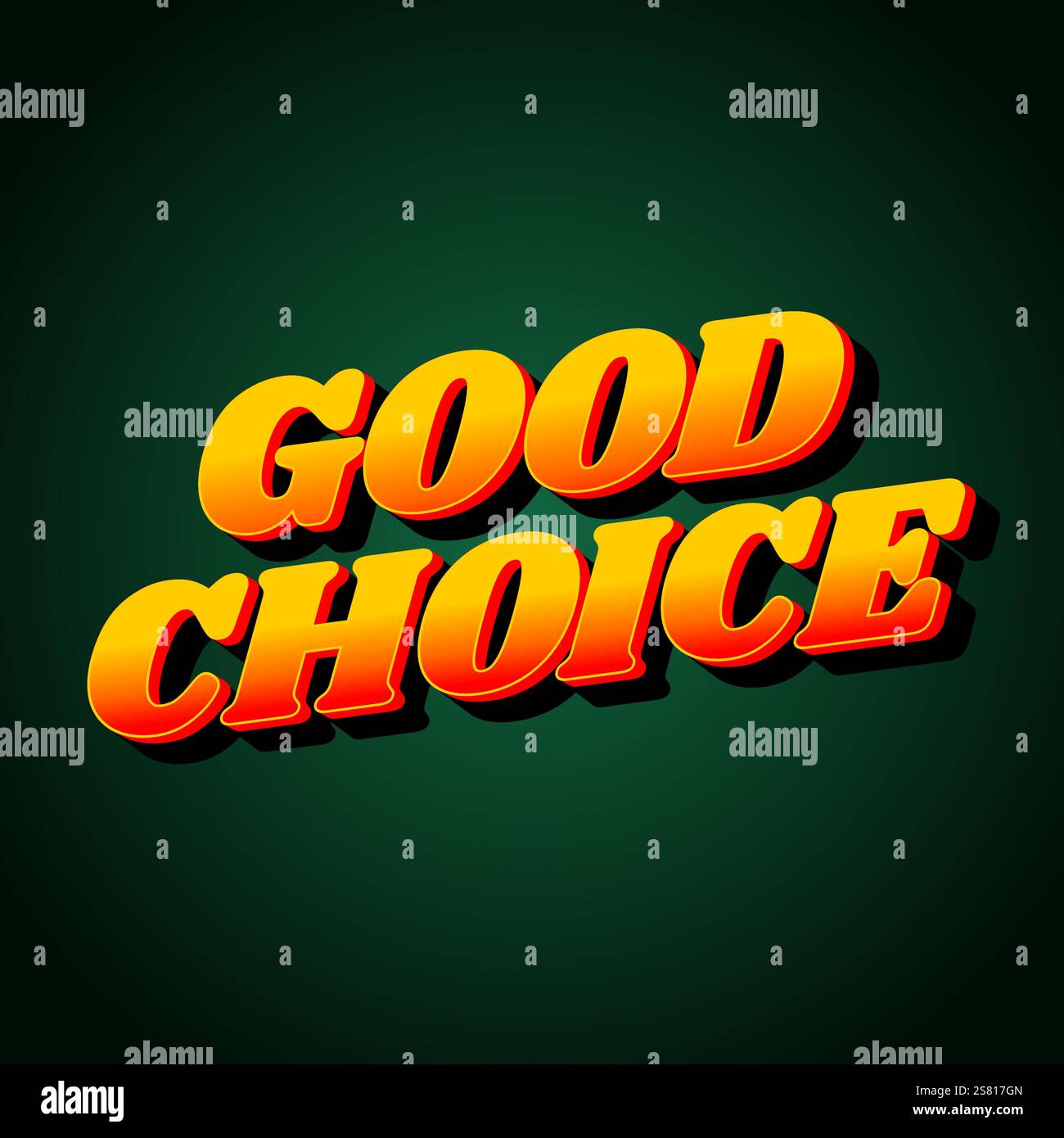 Good choice. text effect design for social media ads purpose Stock ...