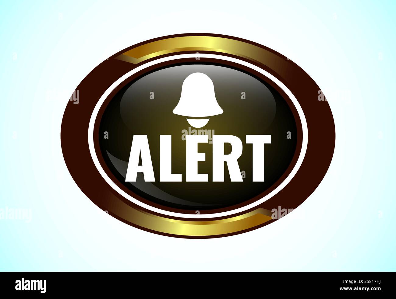 Alert button set of different shapes and colors. Suitable for mobile ...