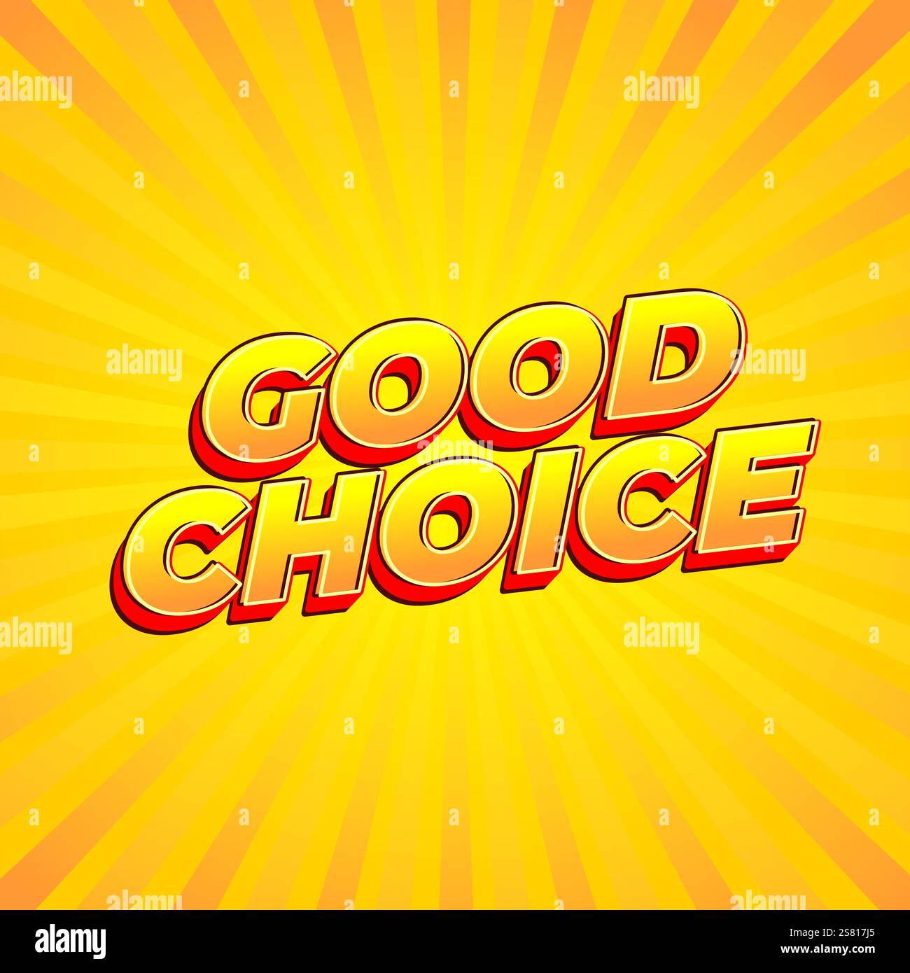 Good choice. text effect design for social media ads purpose Stock ...