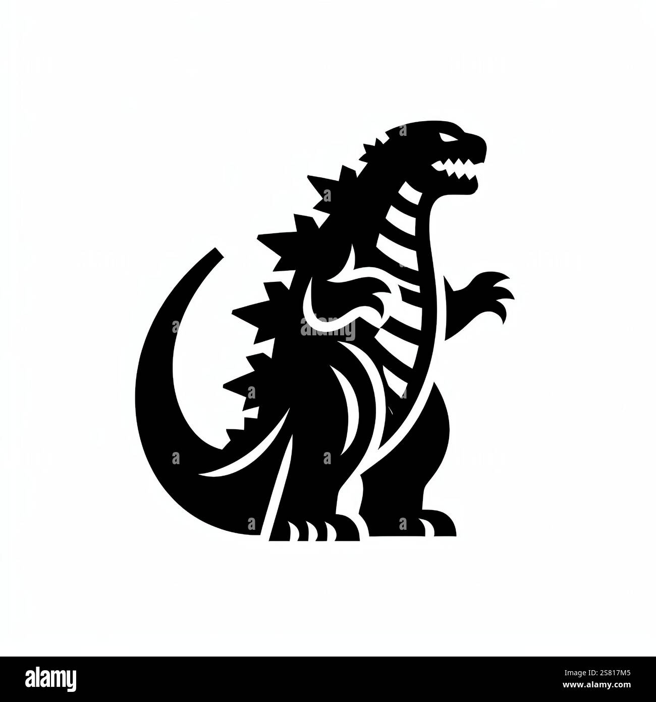 Godzilla Logo Vector Illustration Stock Vector Image & Art - Alamy