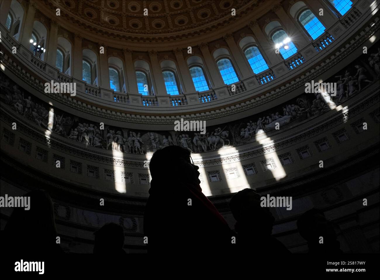 Washington, United States. 20th Jan, 2025. People arrive before the ...