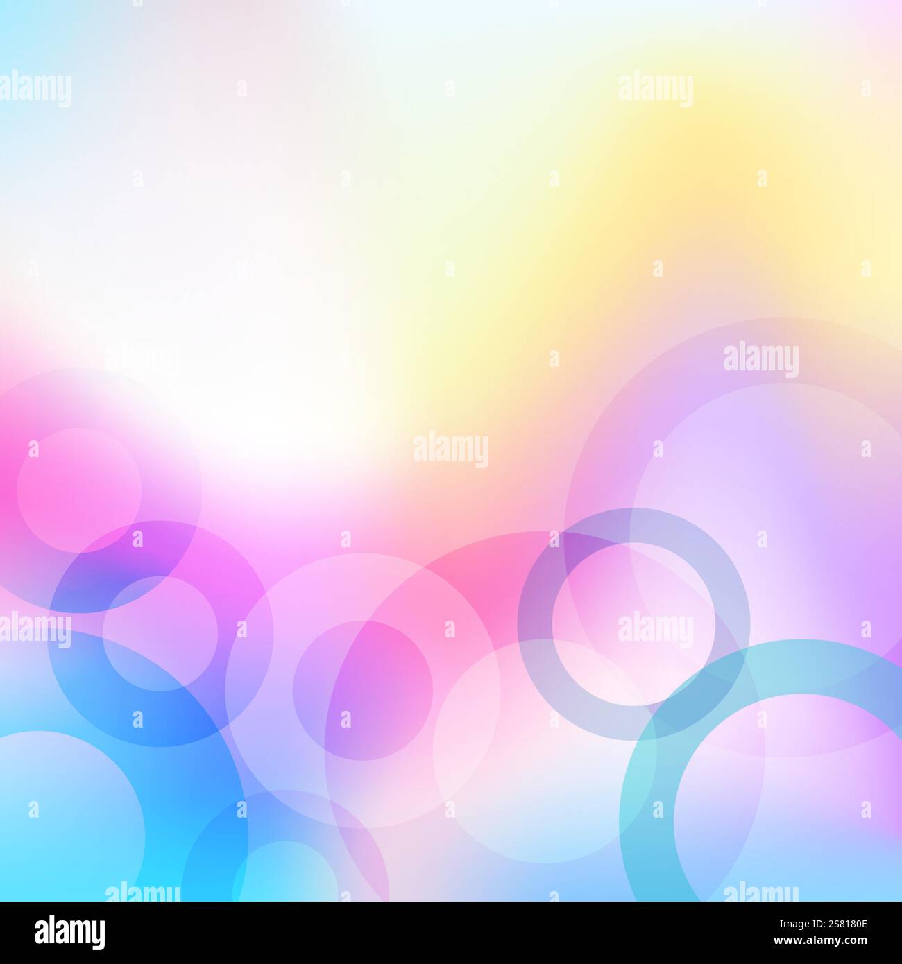 Colorful Gradient Mesh and Floating Transparent Circles Stock Vector ...